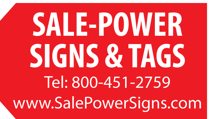 SALE-POWER SIGNS & TAGS - CARPET TAGS, REMNANT, WIRED SHIPPING TAGS ...